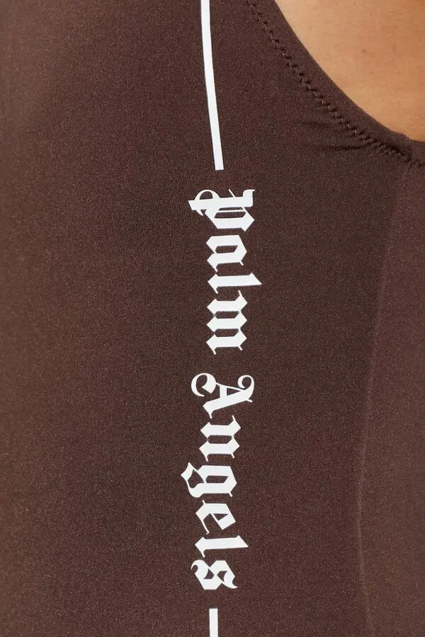 Palm Angels Bodysuit With Vertical Logo