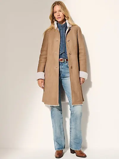 Overland Camila Sheepskin Coat - Wheat