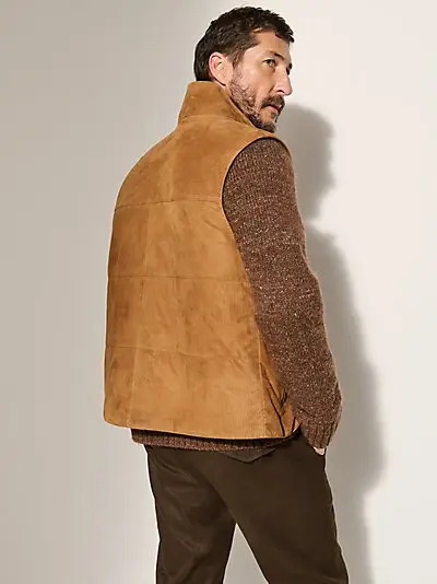 Overland Cliff Suede Leather Vest