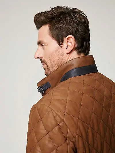 Overland Christopher Quilted Leather Jacket