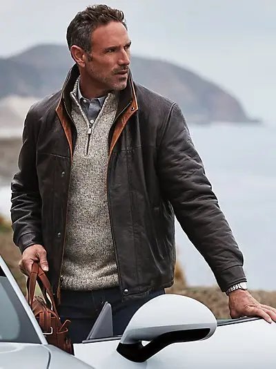 Overland Romano Lambskin Leather Jacket