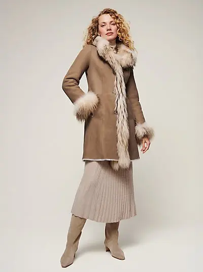 Overland Chantal Reversible Sheepskin Coat