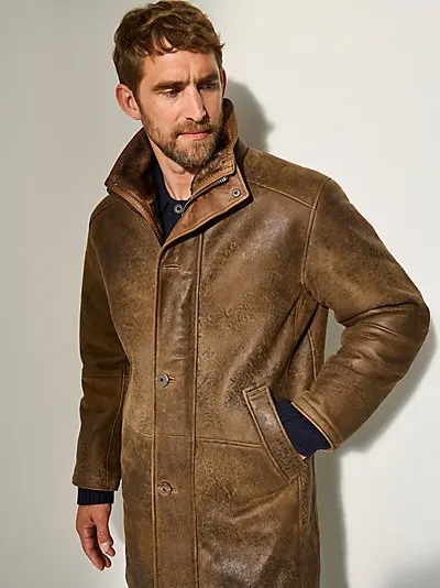 Overland Mckinley Limited Edition Sheepskin Coat - Copper Patina