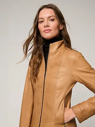 Overland Melissa Lambskin Leather Jacket