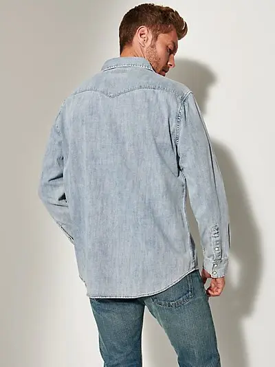 Overland Travis Cotton Denim Shirt