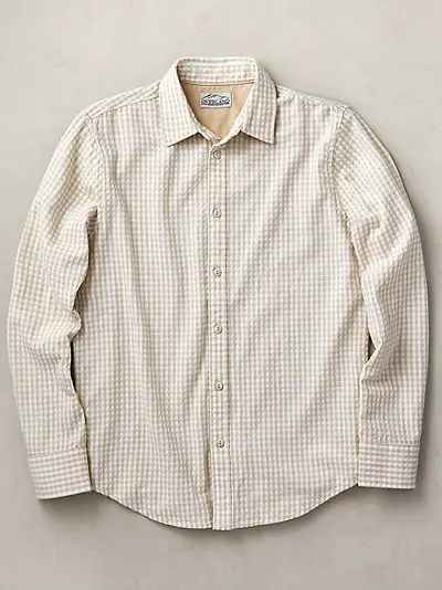 Overland Bastrop Cotton Dobby Shirt - Cloud