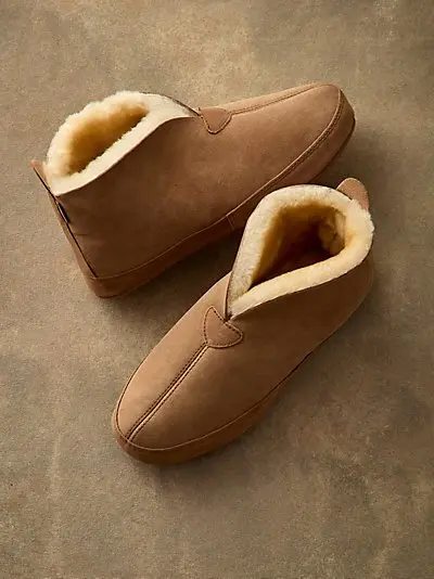 Overland S Leo Soft-sole Sheepskin Slippers - Stoney Tip