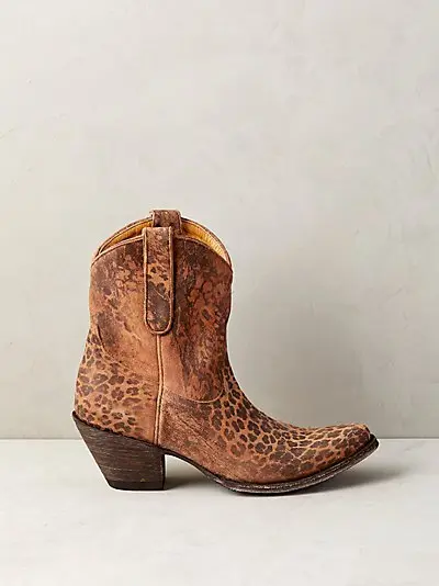 Overland Selena Leather Cowboy Boots - Ocre