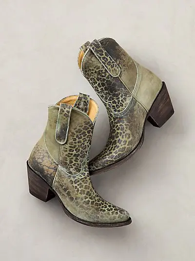 Overland Selena Leather Cowboy Boots - Turquoise