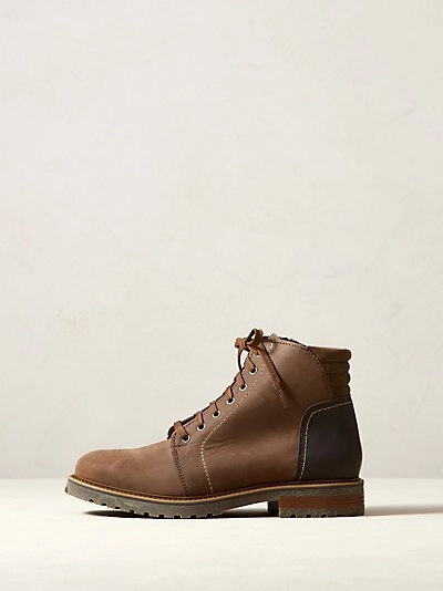 Overland S Clet Wool-lined Leather Hiker Boots