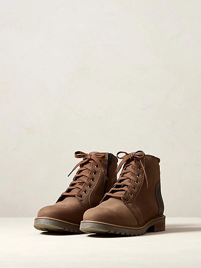 Overland S Clet Wool-lined Leather Hiker Boots