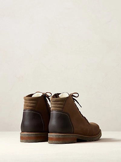 Overland S Clet Wool-lined Leather Hiker Boots