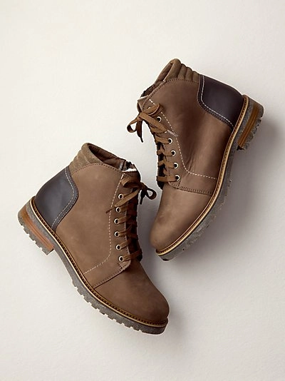 Overland S Clet Wool-lined Leather Hiker Boots