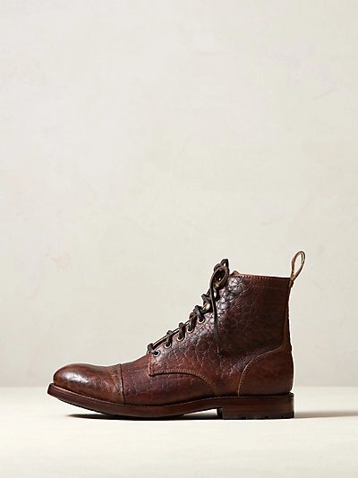 Overland Telluride Bison Leather Cap Toe Boots