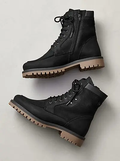 Overland Versant Wool-lined Leather Boots - Black