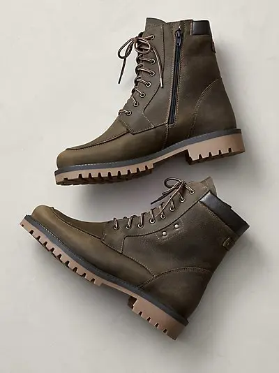 Overland Versant Wool-lined Leather Boots - Rock