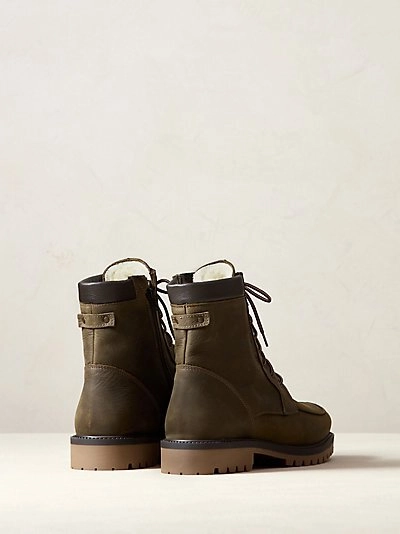 Overland Versant Wool-lined Leather Boots - Rock