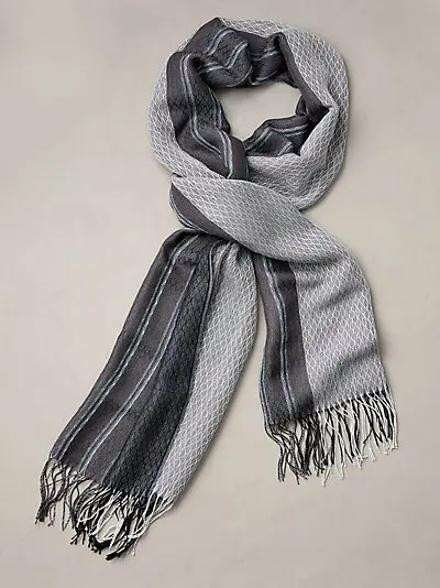 Overland Calliope Alpaca Wool-blend Shawl Scarf - Shadow