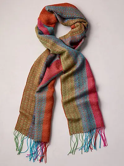 Overland Clio Alpaca Wool-blend Scarf - Bright Multi/mafe 004