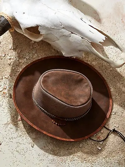 Overland Shoreline Crushable Leather & Mesh Western Hat