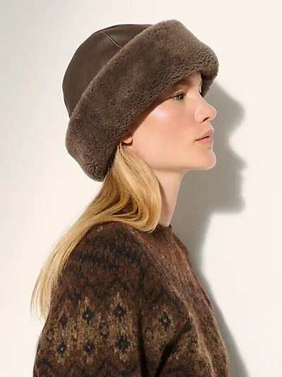 Overland Shearling Reversible Beanie Hat