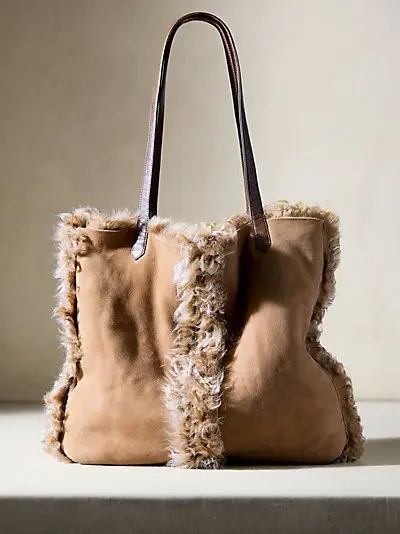 Overland Victoria Reversible Sheepskin Tote Bag