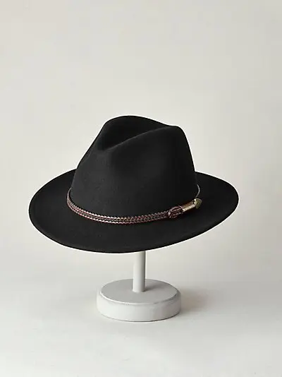 Overland Charter Packable Wool Felt Safari Hat - Black