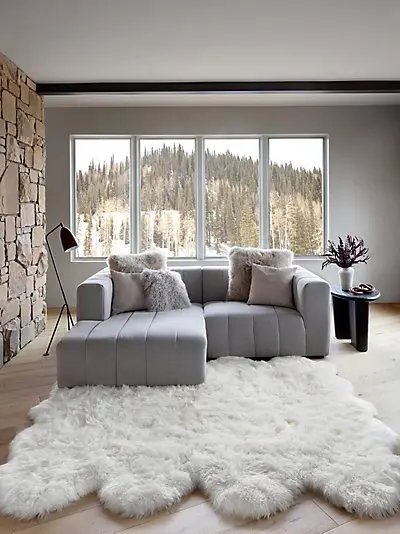 Overland 8-pelt Australian Sheepskin Area Rug - Ivory