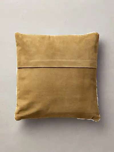 Overland 18" X 18" Venetian Cowhide Pillow - Mink