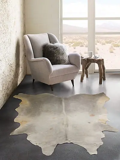 Overland Exotic Cowhide Area Rug - Grey Multi