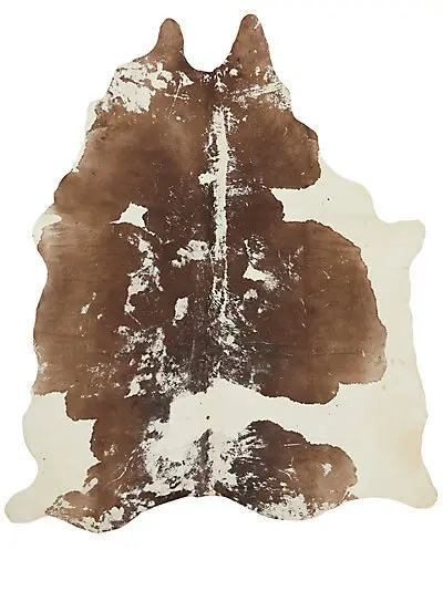 Overland Hairless Cowhide Area Rug - Dark