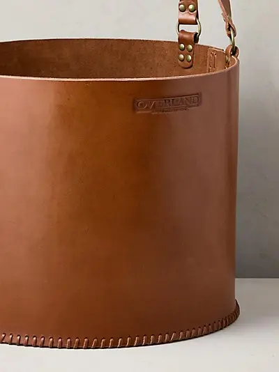 Overland Large Leather Basket