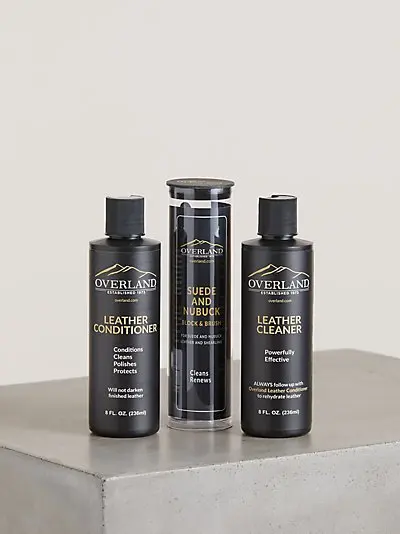 Overland Leather And Suede Care Set