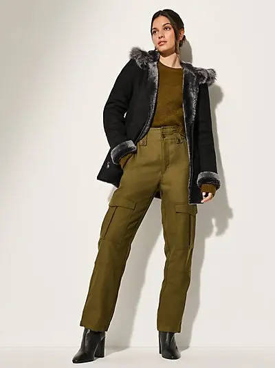 Overland Claire Hooded Toscana Sheepskin Coat