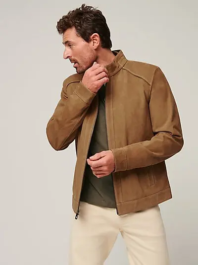 Overland Derrick Nubuck Leather Jacket