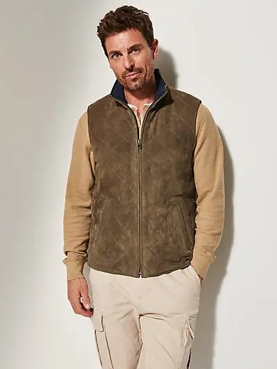Overland Cole Reversible Suede Leather Vest