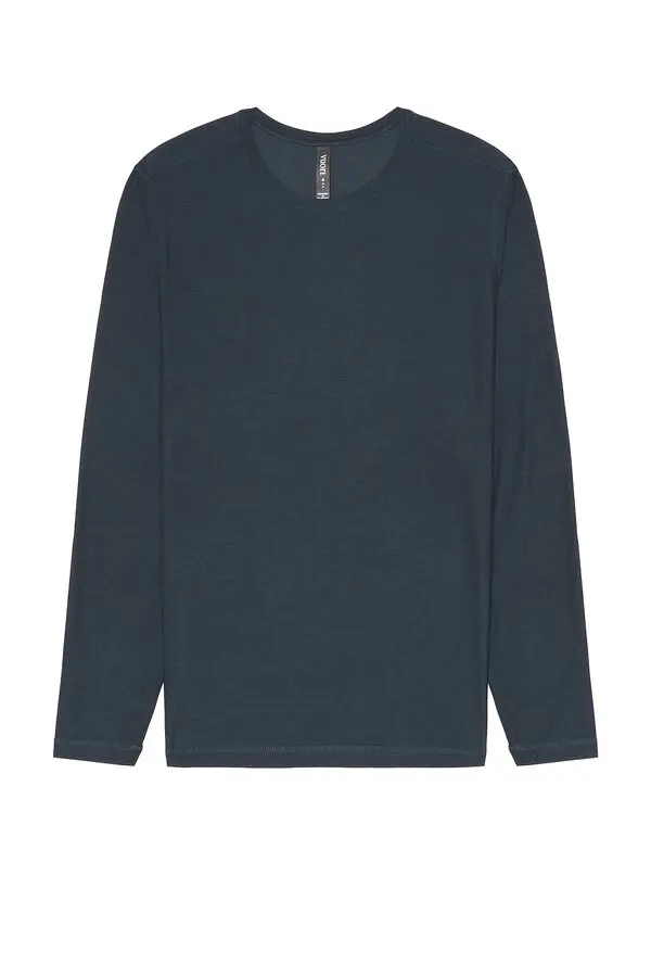 Vuori Strato Tech Long Sleeve Tee - Navy Heather