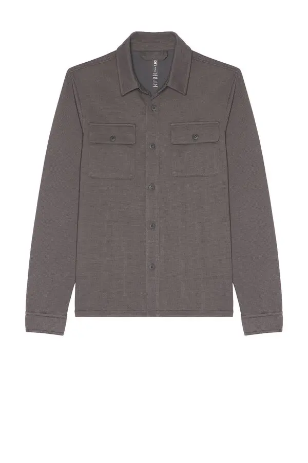 Vuori Waffle Shirt Jacket - Dark Pewter