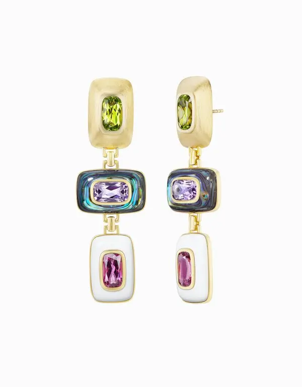 EMILY P. WHEELER 18k Yellow Gold Multi Stone Drop Earrings - One-color