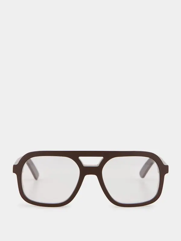 EMMANUELLE KHANH Massa Acetate Eyeglasses - Brown
