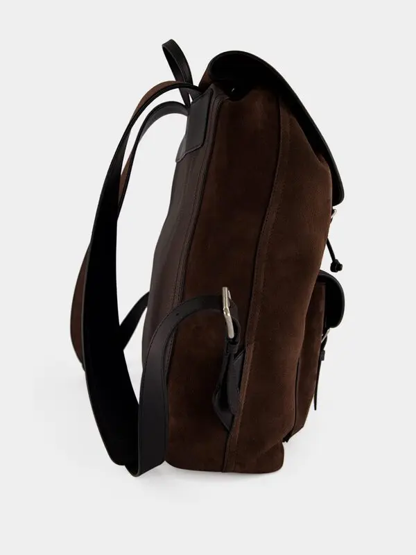 Valentino Garavani Suede Backpack - Brown