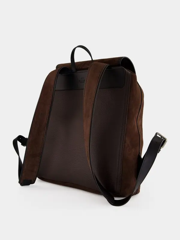 Valentino Garavani Suede Backpack - Brown