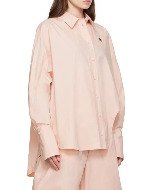 Attico Logo Embroidered Buttoned Shirt