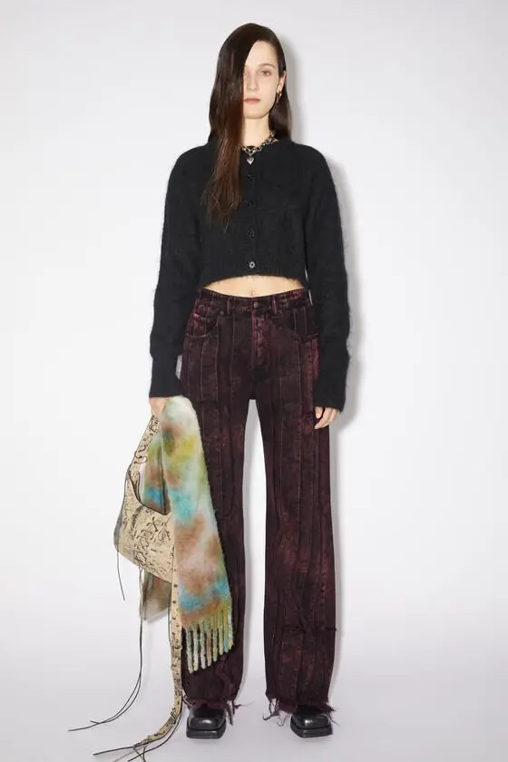 Acne Studios Stitched Striped Wide-leg Trousers