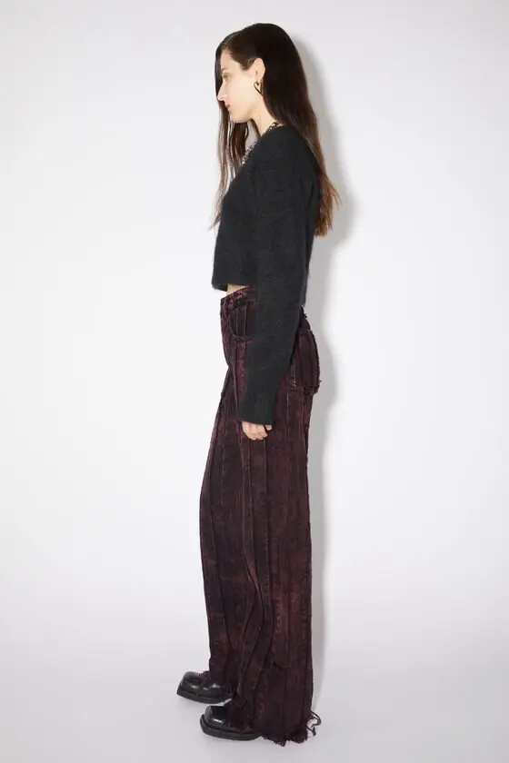 Acne Studios Stitched Striped Wide-leg Trousers