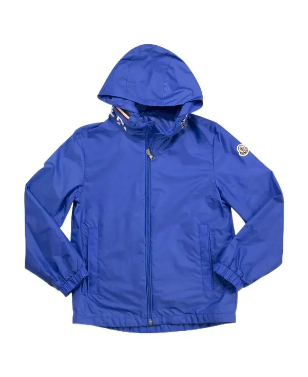 Moncler Lightweight Hooded Jacket With Tricolor Details