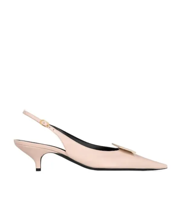 Celine Signature Slingback In Lambskin - Pink