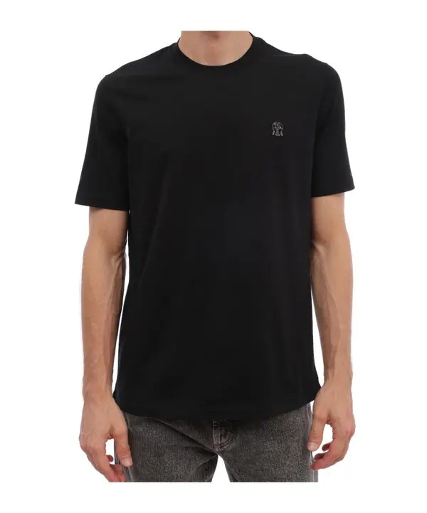 Brunello Cucinelli Logo-embroidered T-shirt