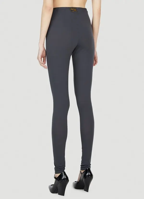 Raf Simons Elasticated Waist Slim-cut Stretch Leggings