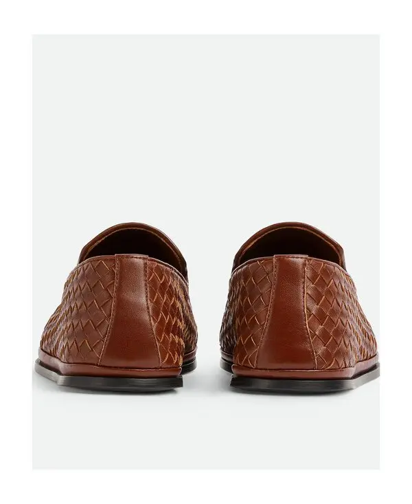 Bottega Veneta Woven Slip-on Loafers - Brown